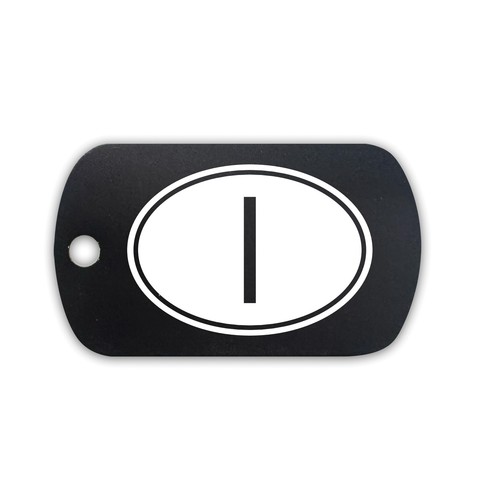 Italy Oval GI Dog Tag Aluminum Keychain with Custom Engraving | eBay