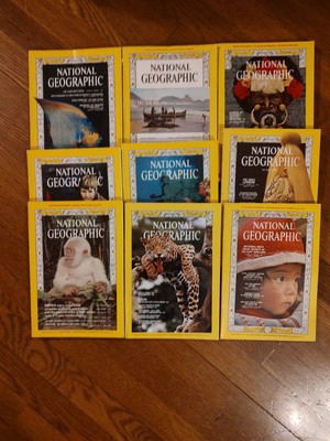 Lot of 10 National Geographic Magazines 1960s-1990s Random Pick No ...