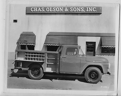 2 Old 1950's FORD F-250 Pickup Truck 8x10 photos Telephone Utility ...