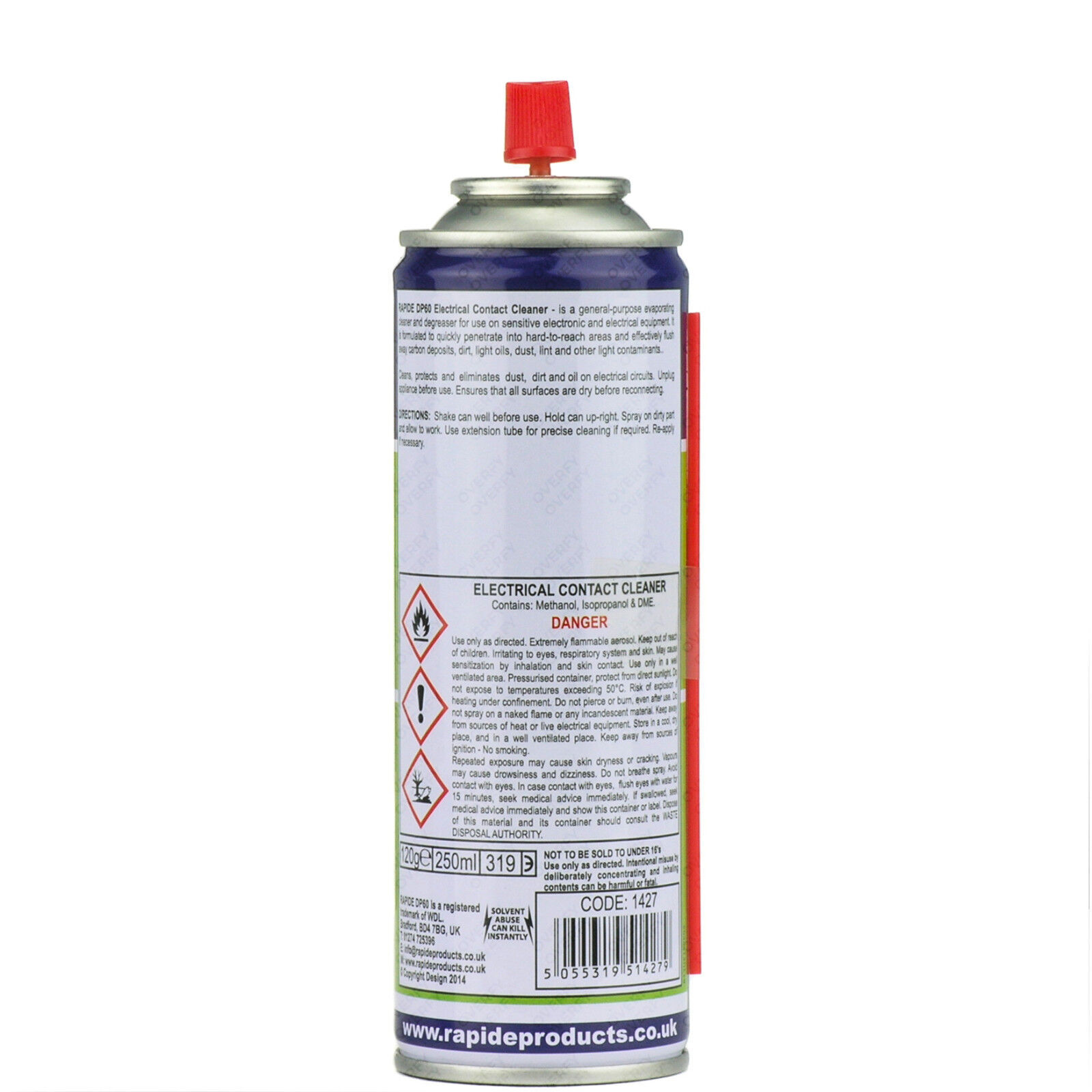 200ml Electrical Contact Cleaner Switch Clean Aerosol Spray Can Dirt ...