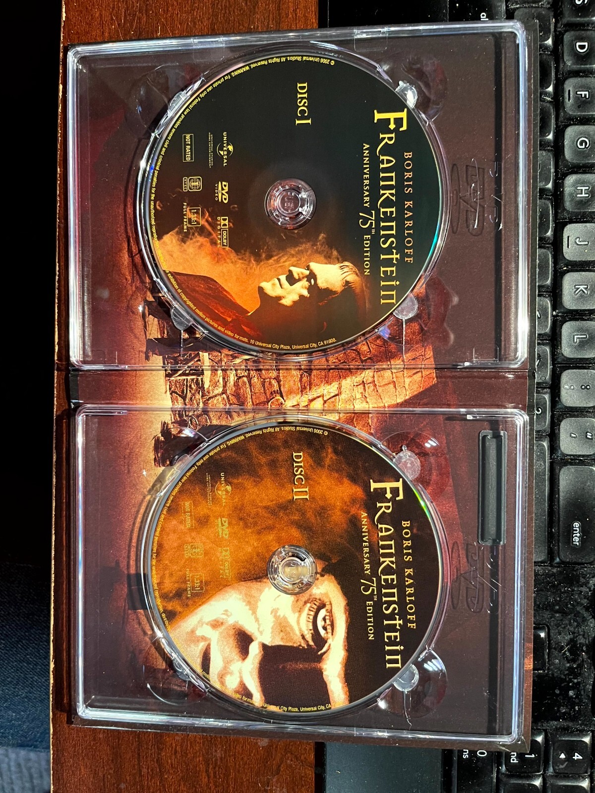 Frankenstein 75th Anniversary Edition DVD 2 Disc Set Universal Legacy ...