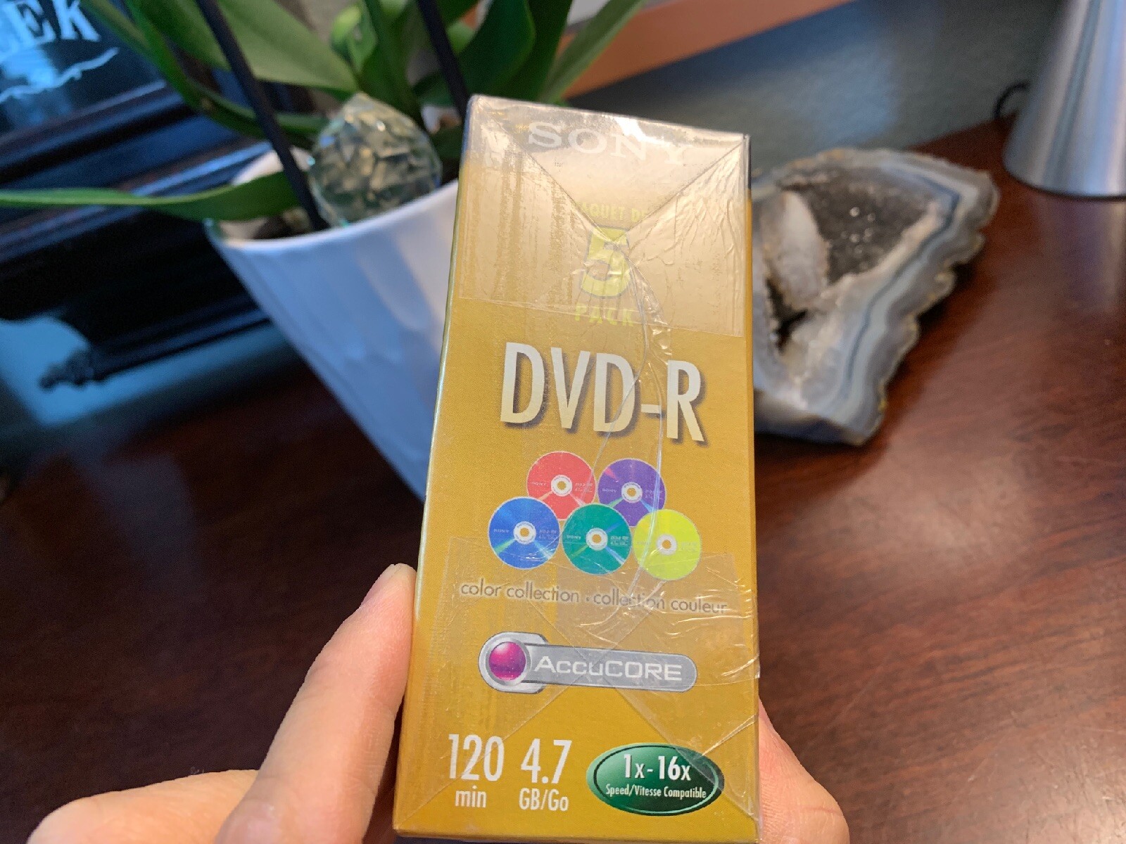 SONY DVD-R Color Collection 5 Pack 1x - 16x AccuCORE w/ Jewel Case ...