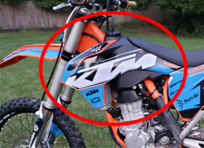 Racing Shroud Graphics fits KTM 13-15 SX SXF XC XCF 125 150 200 250 300 ...