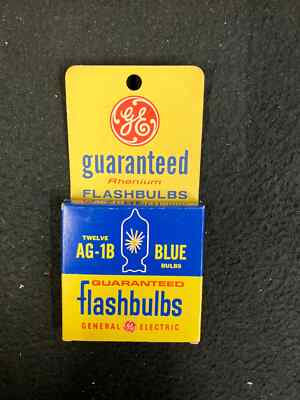 GE GENERAL ELECTRIC AG-1B BLUE PHOTO FLASHBULBS 1 BOX OF 12 | eBay