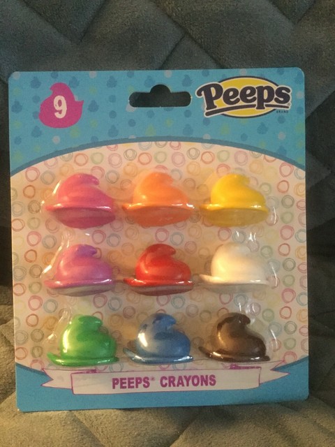 Peeps Chicks Shaped Crayons set of 9 crayons Peeps Crayons for sale ...