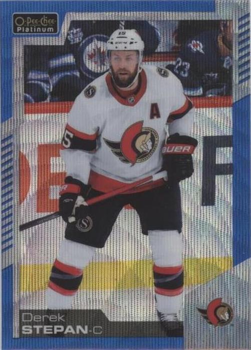 2020-21 O-Pee-Chee Platinum - Derek Stepan #33 Blue Surge for sale online | eBay
