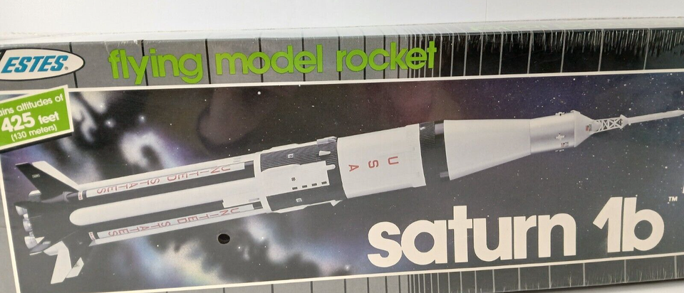 Vintage ESTES SATURN 1B Flying Model Rocket Kit #2048 New & Factory ...