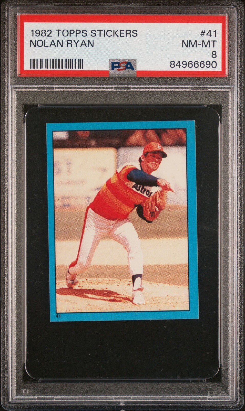 1982 TOPPS STICKERS 41 NOLAN RYAN PSA 8 | eBay