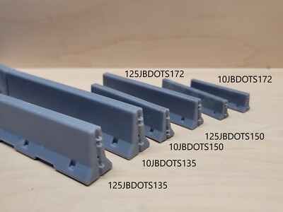 JERSEY / CONCRETE BARRIER DIORAMA SCALES 1/35 1/50 1/72 RESIN HIGH ...