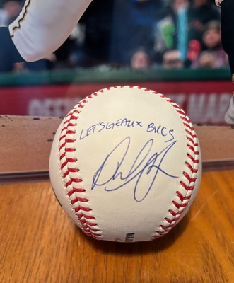 Paul Skenes Autographed Baseball “LETS GEAUX BUCS” ROY 1/1 MLB Auth LSU ...