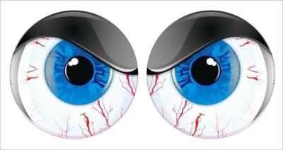 SHOTGUN BUG CATCHER SCOOP SUPERCHARGED AIR INTAKE BLUE EYES VINYL ...