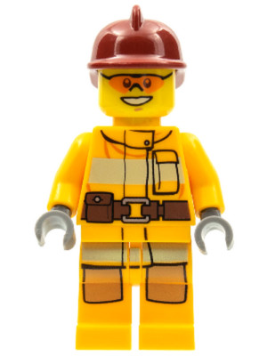 LEGO ® - City ™ - Set 4428 - Figurine Fire Bright Light Orange Suit ...