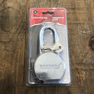 RoadPro 2.5" Shackle Steel Padlock RPLSS65L | eBay