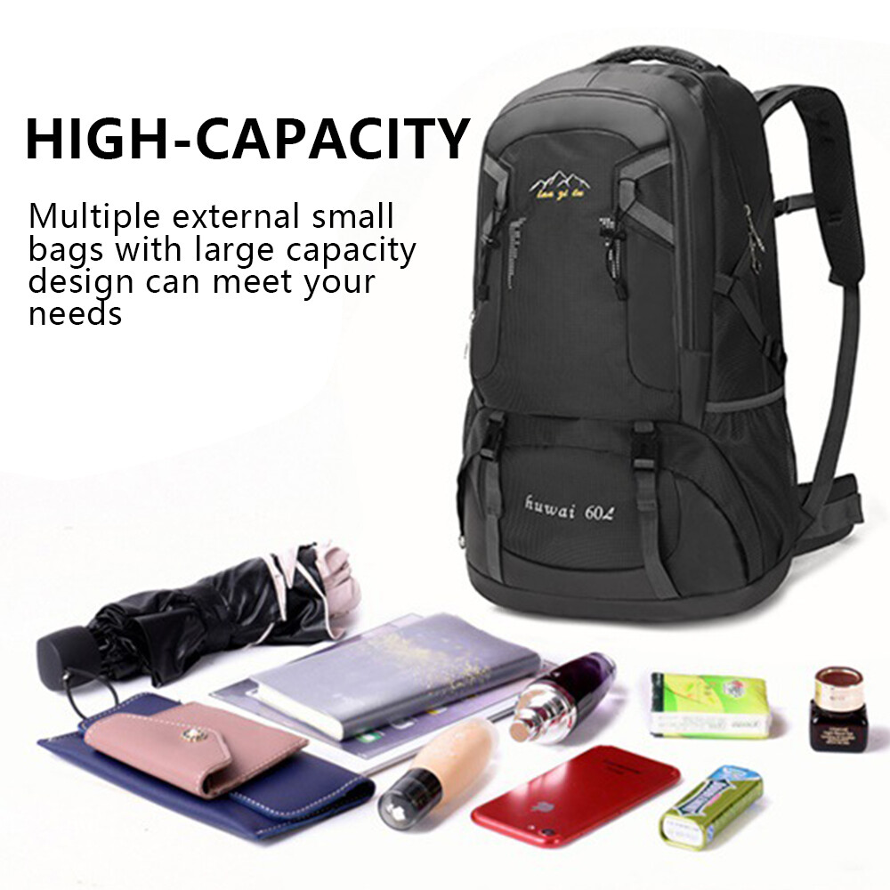 60L Military Large Tactical Backpack Rucksack Camping Hiking Bag ...