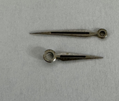 VINTAGE SILVER GENUINE ROLEX HOUR AND MINUTE HAND FOR A 1210, 1215 ...