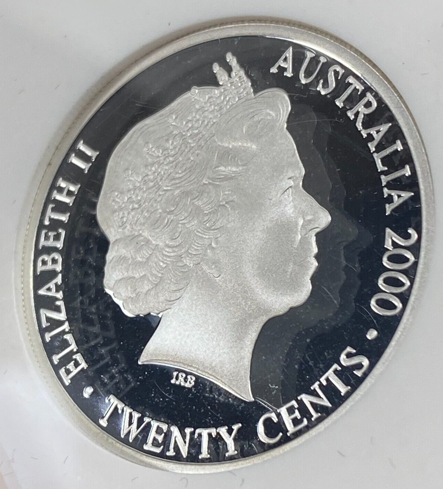 2000 AUSTRALIA PROOF SILVER 20 CENT GEORGE V COIN NGC PF 70 ULTRA CAMEO ...