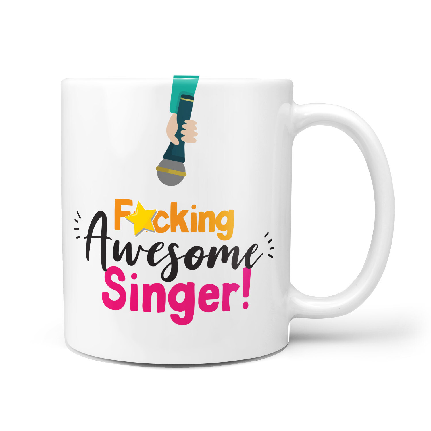 Funny Gift For Singer - Fu*king Awesome Singer Mug X Factor Birthday ...