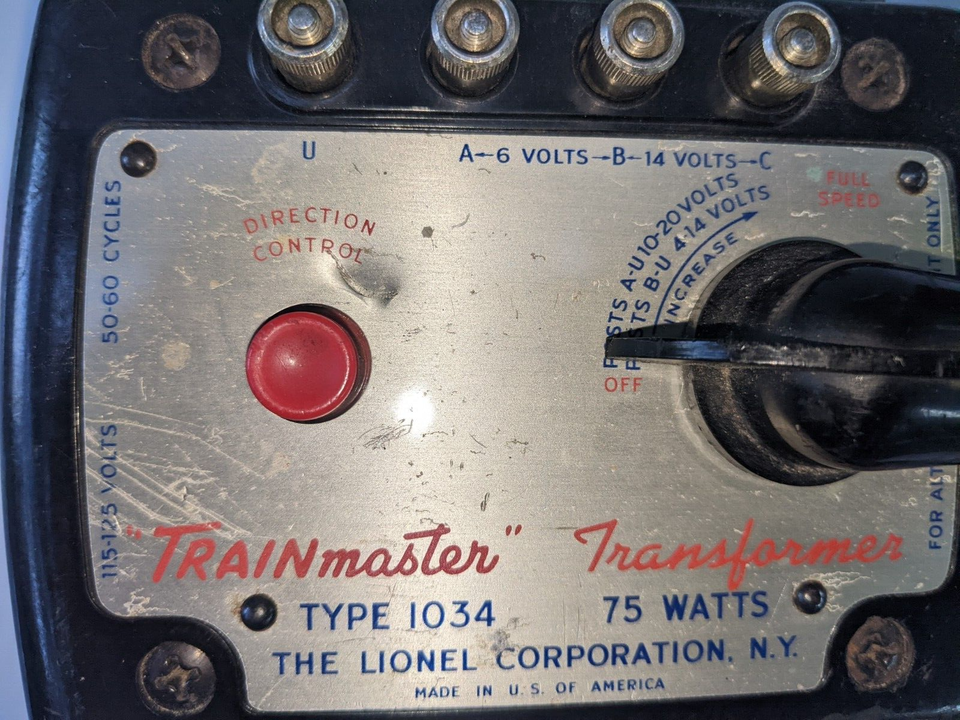 Lionel Postwar 1034 Trainmaster Multi-Control 75 Watt Transformer. | eBay