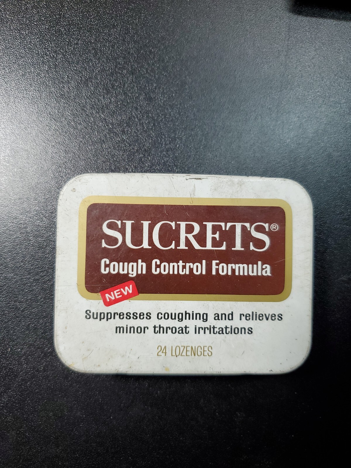 Vintage Sucrets Sore Throat Lozenges tin box 24 Brown Quinton Co | eBay