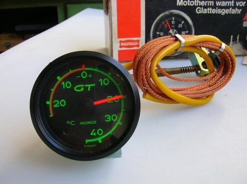 MOTOMETER THERMOMETER THERMO GAUGE VINTAGE NOS | eBay