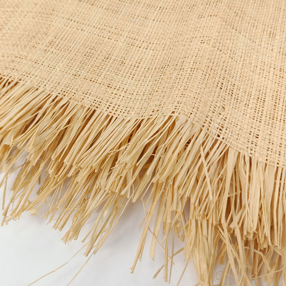 30x160cm Natural Raffia Mat Weave Sheet Webbing Panel DIY Rattan Raffia ...