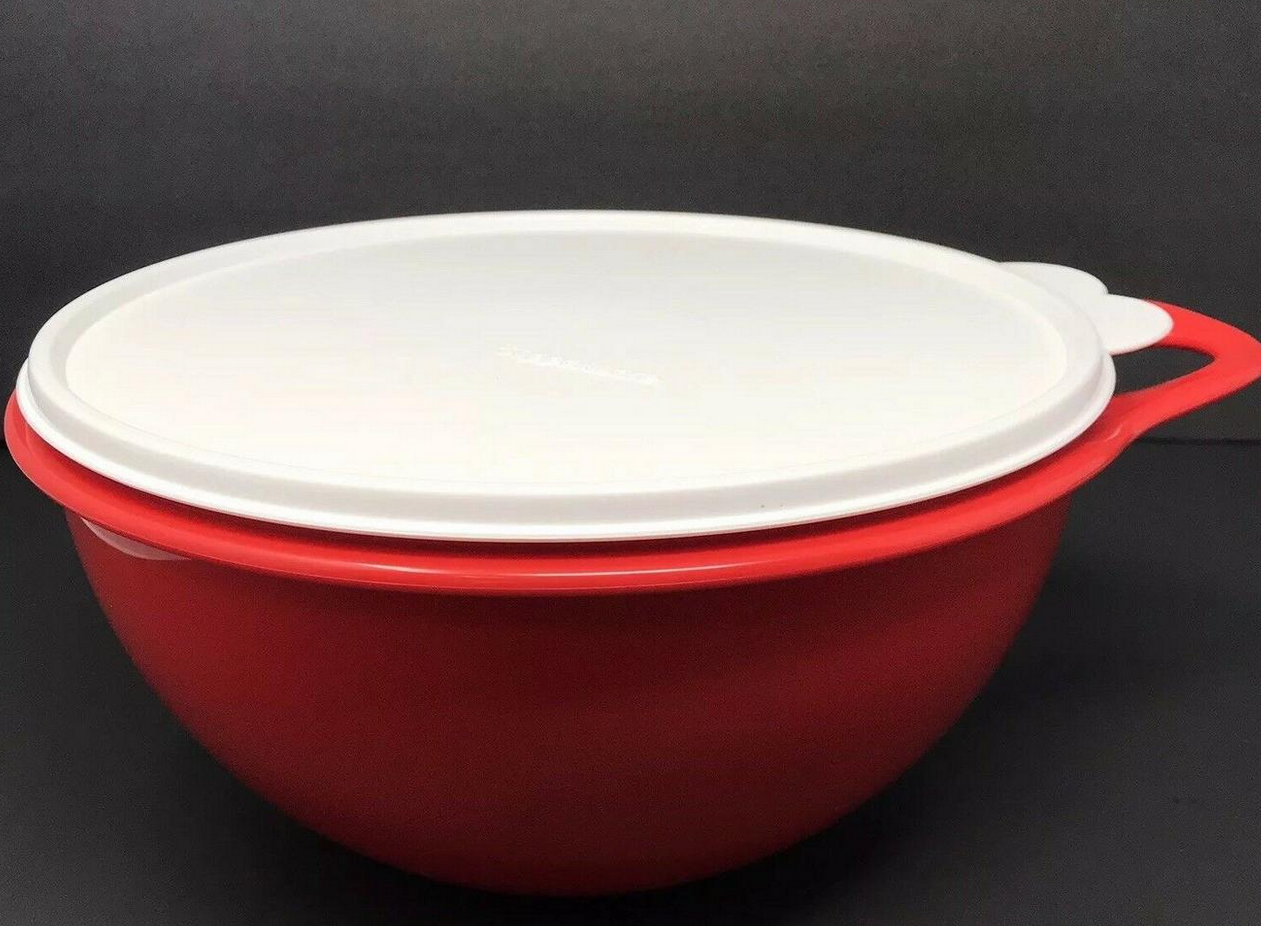 Tupperware Thatsa Bowl Jr 12 Cup Mixing Container Chili Red #2677 New ...