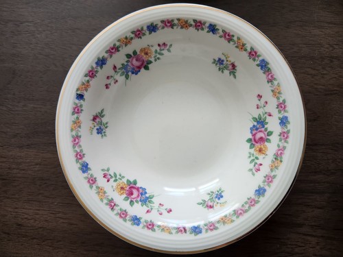 Vintage Lot of 4 Floral Bowls Edwin M. Knowles Semi Vitreous China Floral USA | eBay