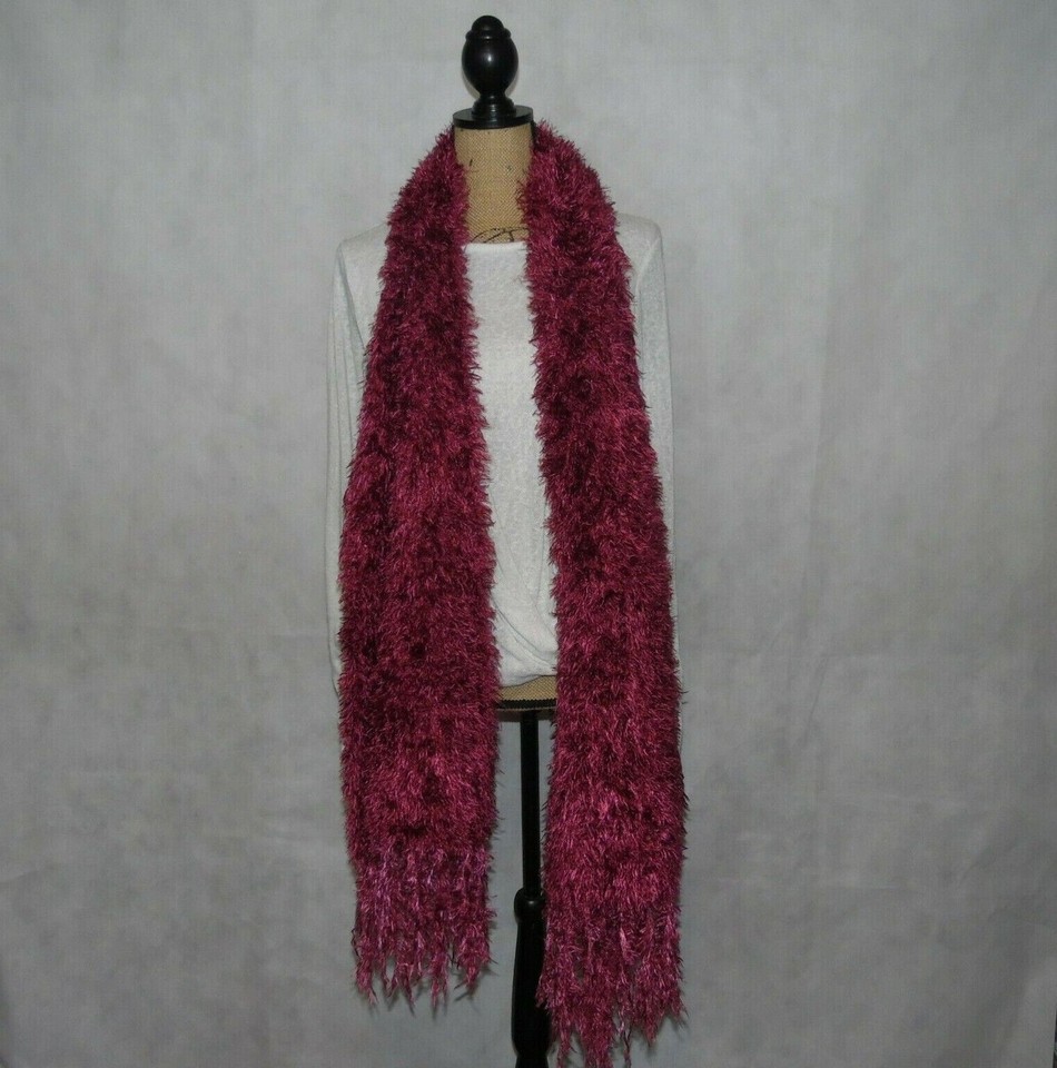 Maroon Fringe Scarf Unbranded | eBay
