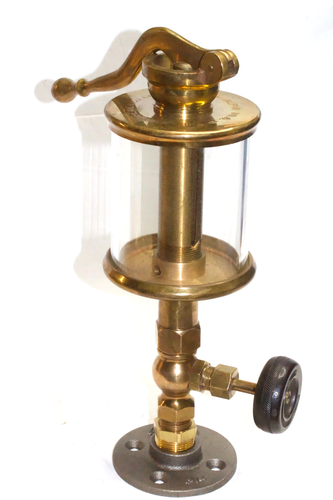 Antique Large Lunkenheimer Alpha No. 6 Brass Hit & Miss Machine Oiler ...