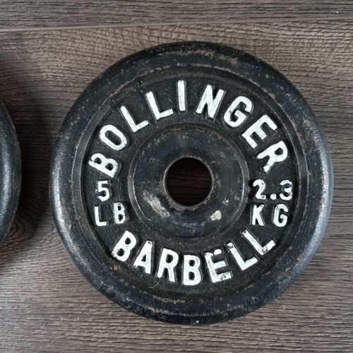 Vintage Bollinger Barbell 5 Lbs Weight Plates Lot Of 2 | eBay