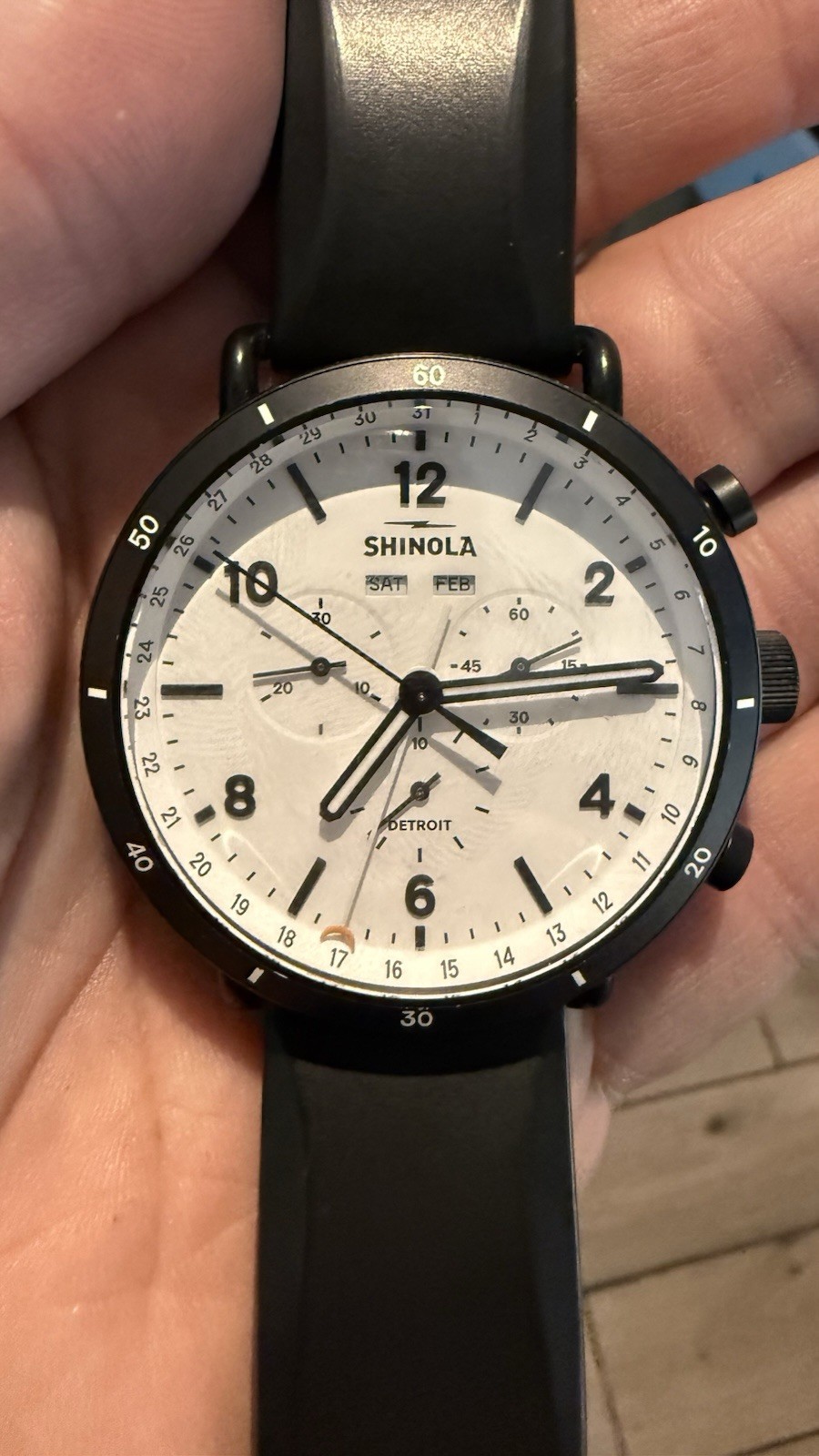 Shinola Detroit Chronograph Quartz Men's Watch Black … - Gem