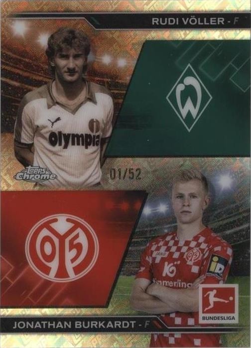 2024-25 Topps Chrome Bundesliga - History Is Now Dual Jonathan Burkardt ...