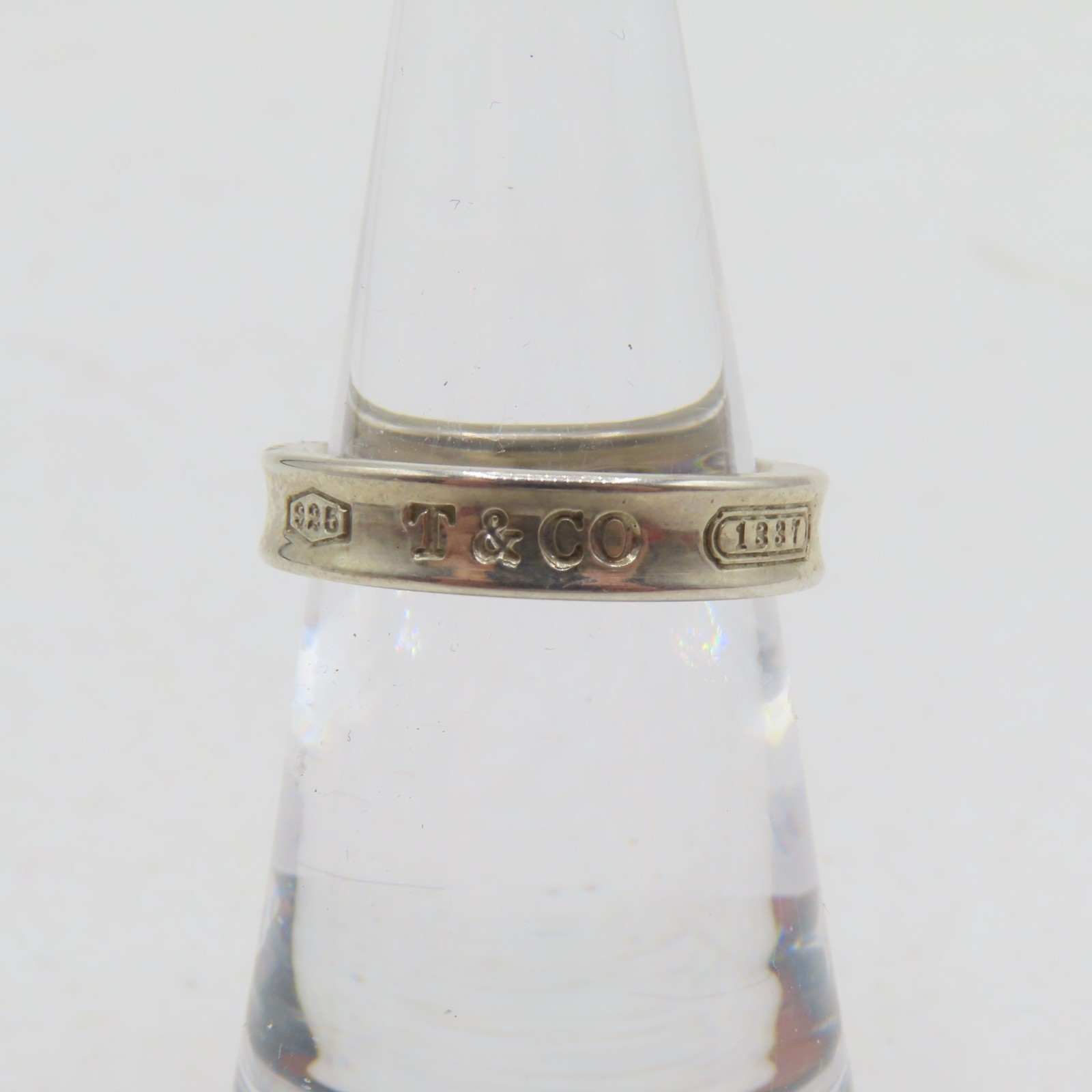 Tiffany & Co. "T & CO 1837" Concave Ring Sterling Sil… - Gem