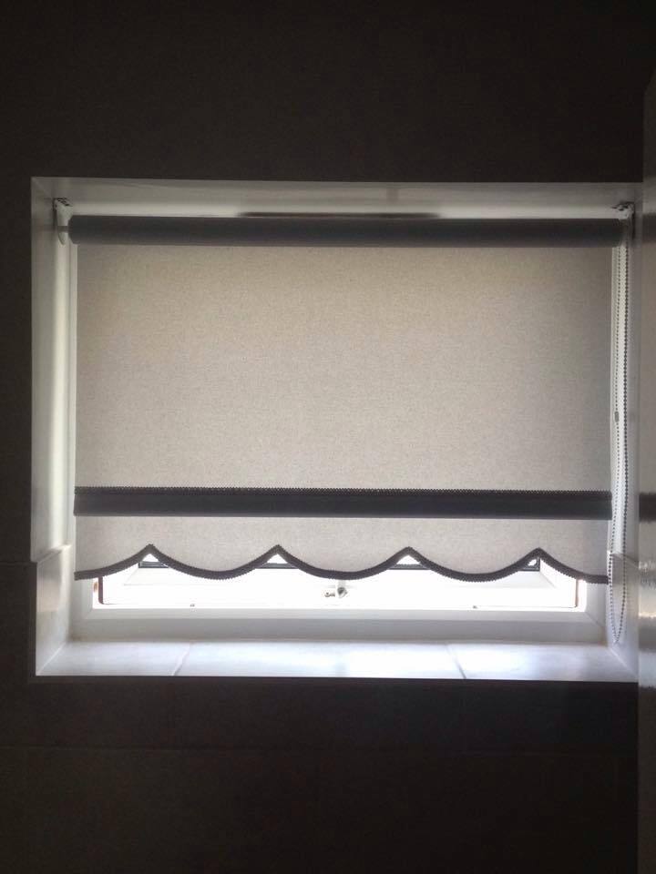 Universal Scalloped Edge Roller Blind Ebay