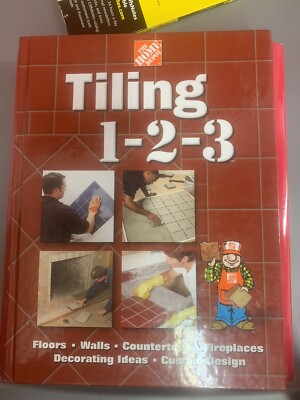 Home Depot Tiling 1-2-3 instructional book - Great condition, list $24. ...