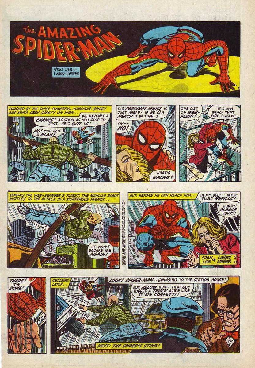 Ultimate Spider Man Comic Strip
