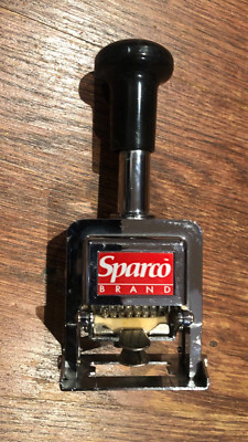 SPARCO AUTOMATIC NUMBERING MACHINE 7 Numbers Brand New Duty L@@K at ...