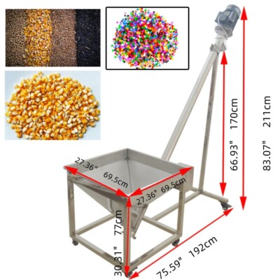 Electric Grain Feed Feeder Granule Conveyor Auto Screw/Auger Feeding ...