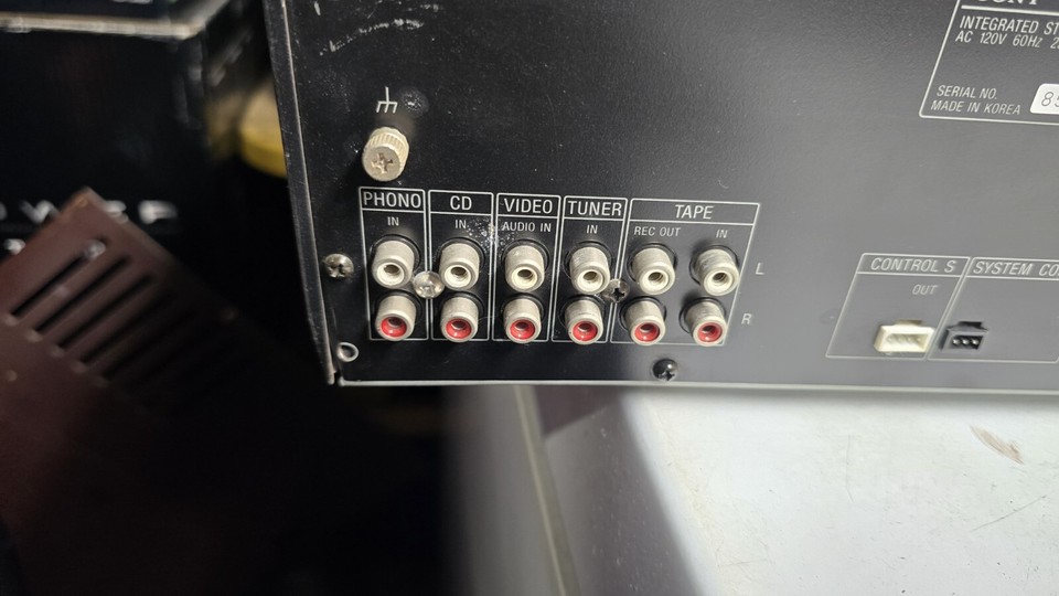 SONY TA-AX390 5-Band Acoustic Equalizer Integrated Amplifier Low SOUND ...