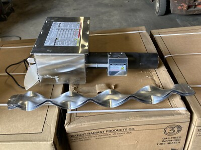 Detroit Radiant 50,000 BTU Infra-Red Radiant Tube Heater Nat Gas, DX2 ...