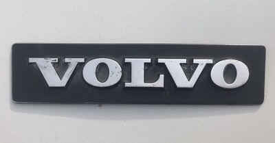 Volvo 240 Fender Side Emblem Script Logo - Original Metal | eBay