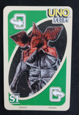 2017 Stranger Things Uno Flip! Card Green The Demogorgon Flip Card (B ...