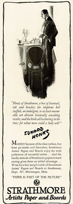 1920s Vintage Edward Monks Art Artist Illustrator Strathmore Paper ...