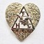 Vintage Heart Pave Rhinestone Moose Brooch Pin Signed Ora Figural ...