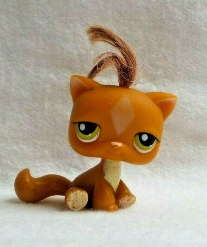 LITTLEST PETSHOP LPS #226 HASBRO CAT CHAT SIAMOIS ORANGE CHEVEUX YEUX ...