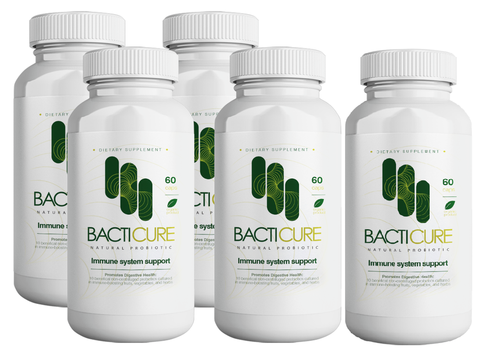 BACTICURE PROBIOTIC NATURAL,8 BILLION CFUs, ULTRA STRENGHT,ULTIMATE ...