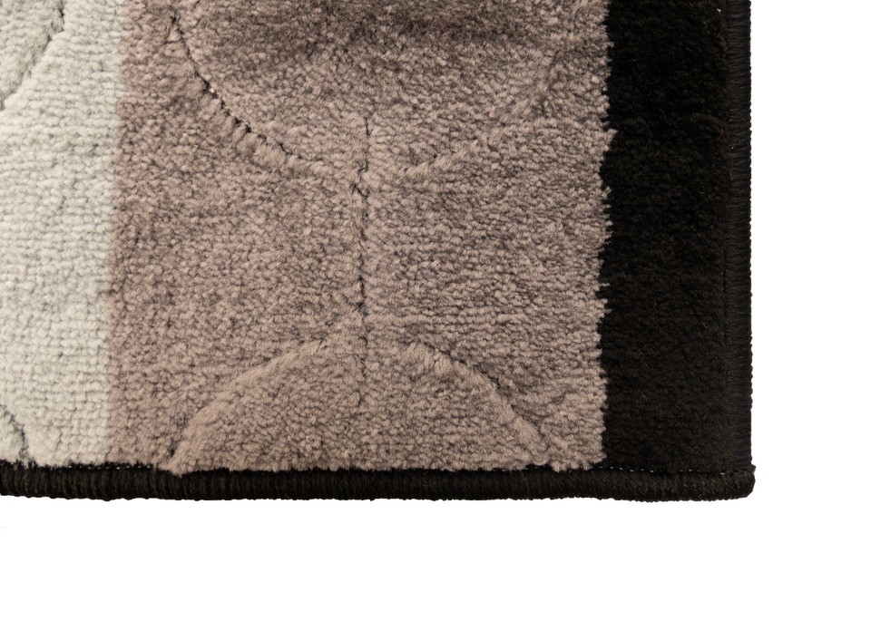 Rug Runners Custom Size Circle Design Grey Washable Non Skid 26"/30"/36 ...