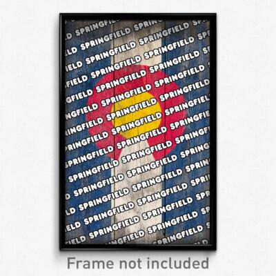 Springfield Colorado Poster (CO City Souvenir 11x17 Town Print) | eBay