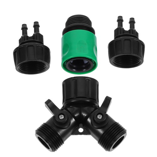Tap Splitter Spigot Drip Irrigation Coupling Connectors Tubing Adapter ...