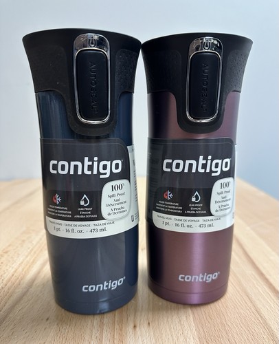 Contigo Autoseal West Loop Vacuum-Insulated Travel Mug Set, 16oz Rose ...